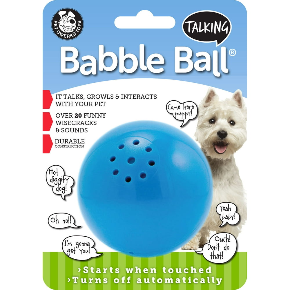 Pet Qwerks Talking Babble Ball Dog Toy, Medium - Walmart.com - Walmart.com