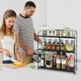 BOIVSHI 3 Tier Adjustable Spice Rack for Kitchen, Bathroom, Bedroom ...