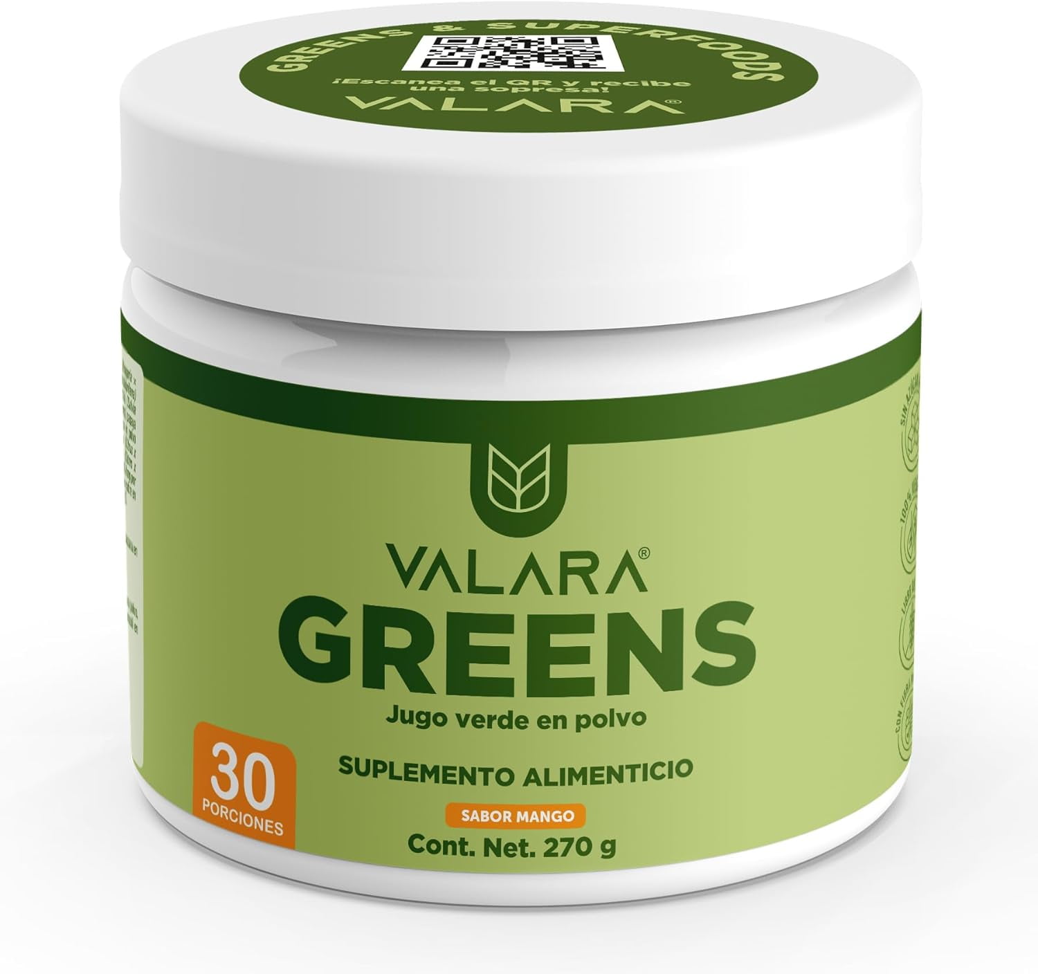 Jugo Verde en Polvo Valara Sabor Mango 270gr | Walmart en línea