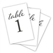 4x6 Table Number Cards 1-24 (Grey) - Walmart.com