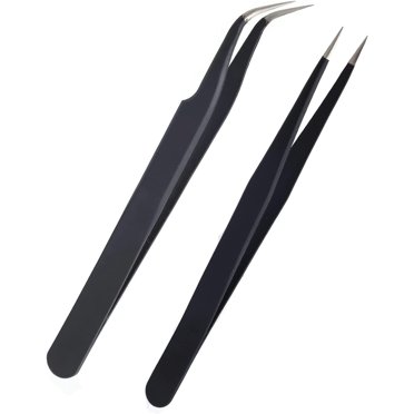 FACEMADE 4 Pcs Tweezers Set, Stainless Steel Hair Removal Makeup Tool ...