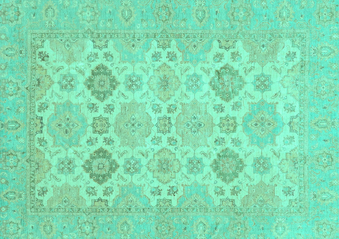 Ahgly Company Indoor Rectangle Abstract Turquoise Blue Modern Area Rugs ...