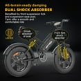 "Happyrun Adults Electric Bicycle with 20"" Fat tire, 750W Motor, 48V 18AH Removable Battery ...