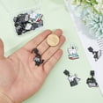 16Pcs 8 Style Plastic Cat Shape Mobile Dustproof Plugs with Alloy ...
