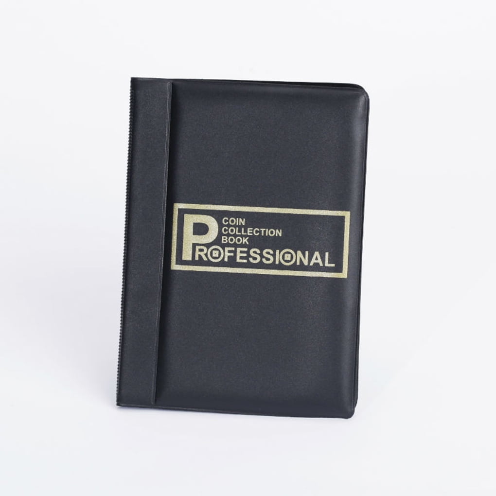 Wosthever Libro de almacenamiento de monedas de PVC portátil 10 páginas ...