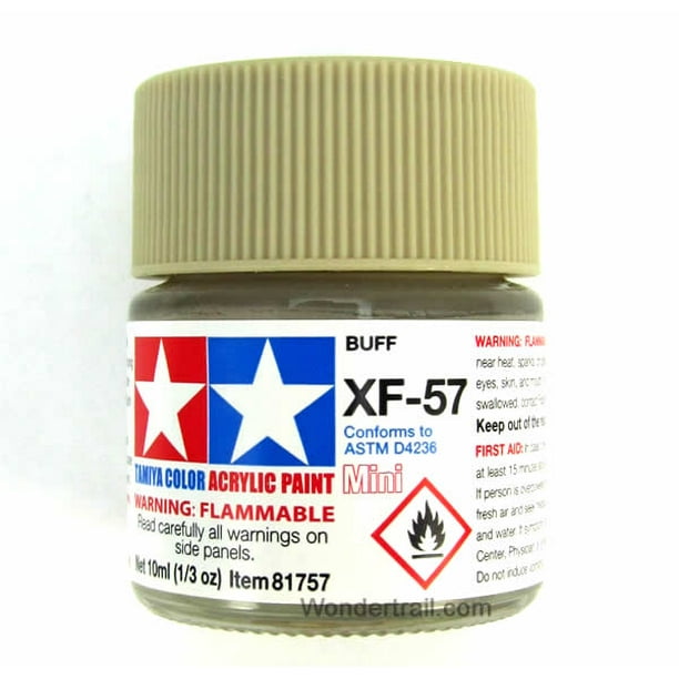 XF-57 Mini Flat Buff Acrylic 10ml (1/3oz) Bottle Hobby Paint Tamiya ...