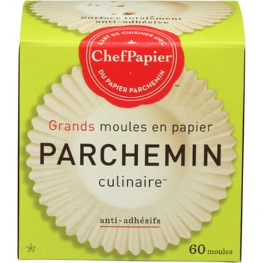 PaperChef Culinary Parchment Large Baking Cups, 60 count, (Pack of 12 ...