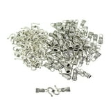 30 Sets Hook End Caps Leather Cord Jewelry Making Hook Clasps - Walmart.com