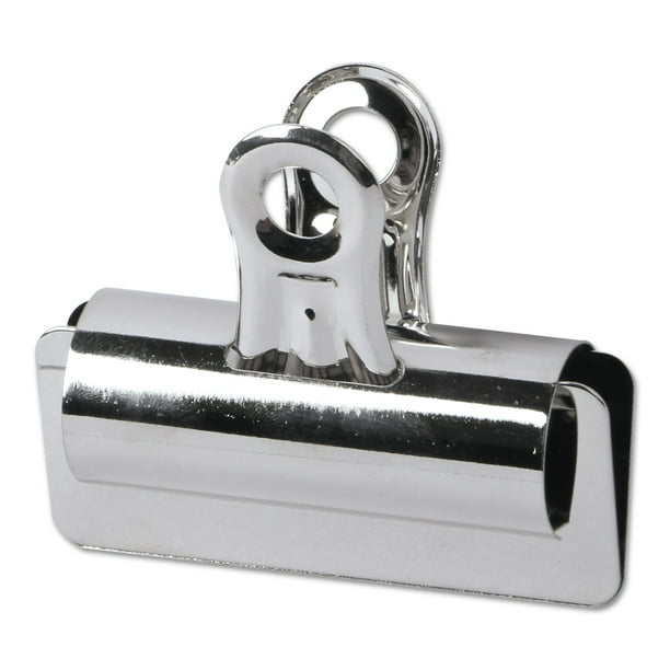 Universal Bulldog Clips Large Nickel Plated 12 Pack UNV31265 universal-bulldog-clips-large-nickel-plated-12-pack-unv31265
