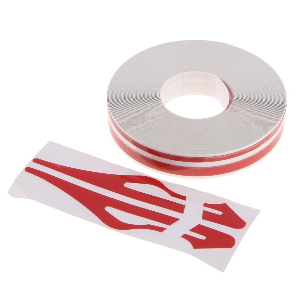 Double Line Pinstripe Tape Decal Car Motorbike Red - Walmart.com