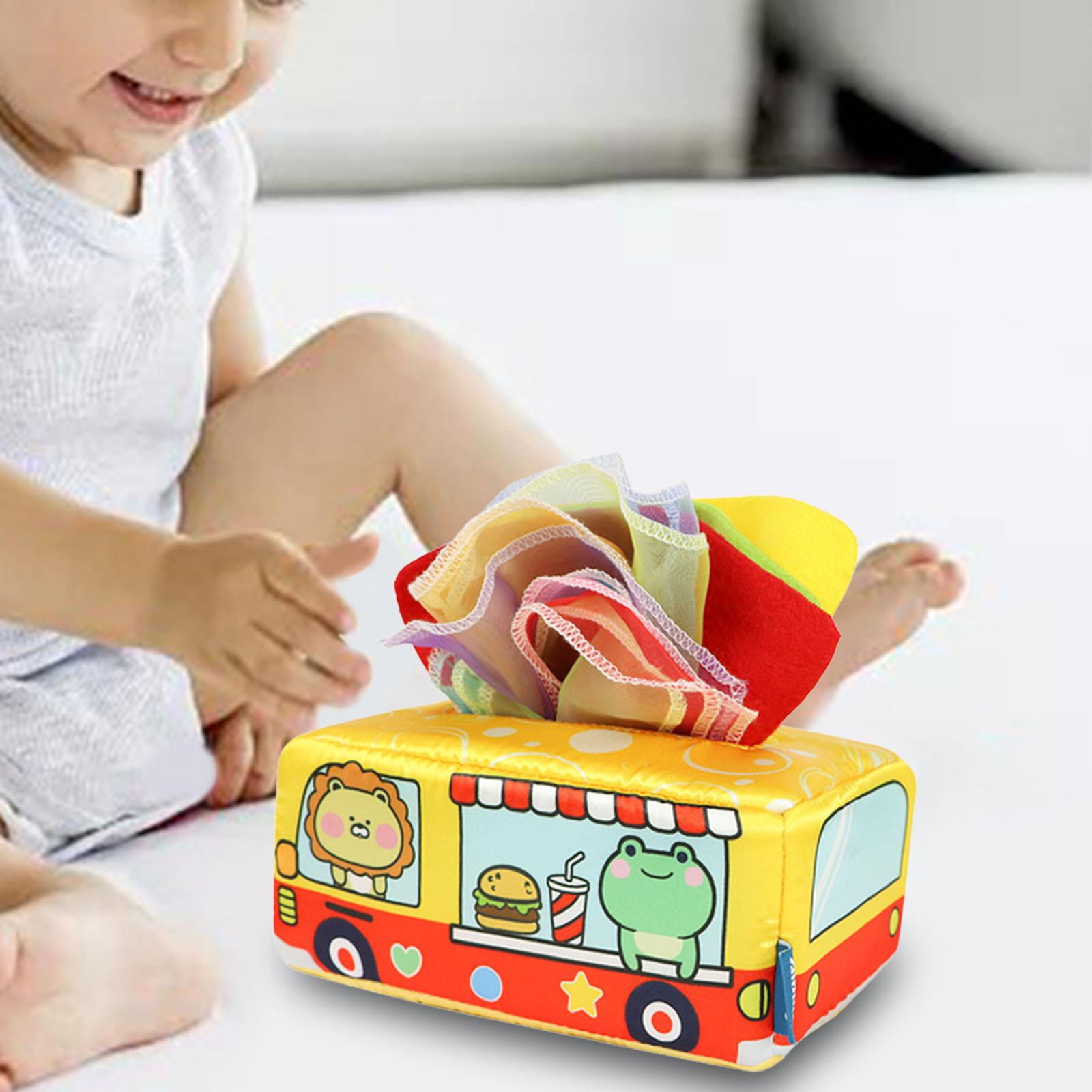 Baby Tissue Box Crinkle Tissue Soft Scarf Box Hand Towel Play Paper ...