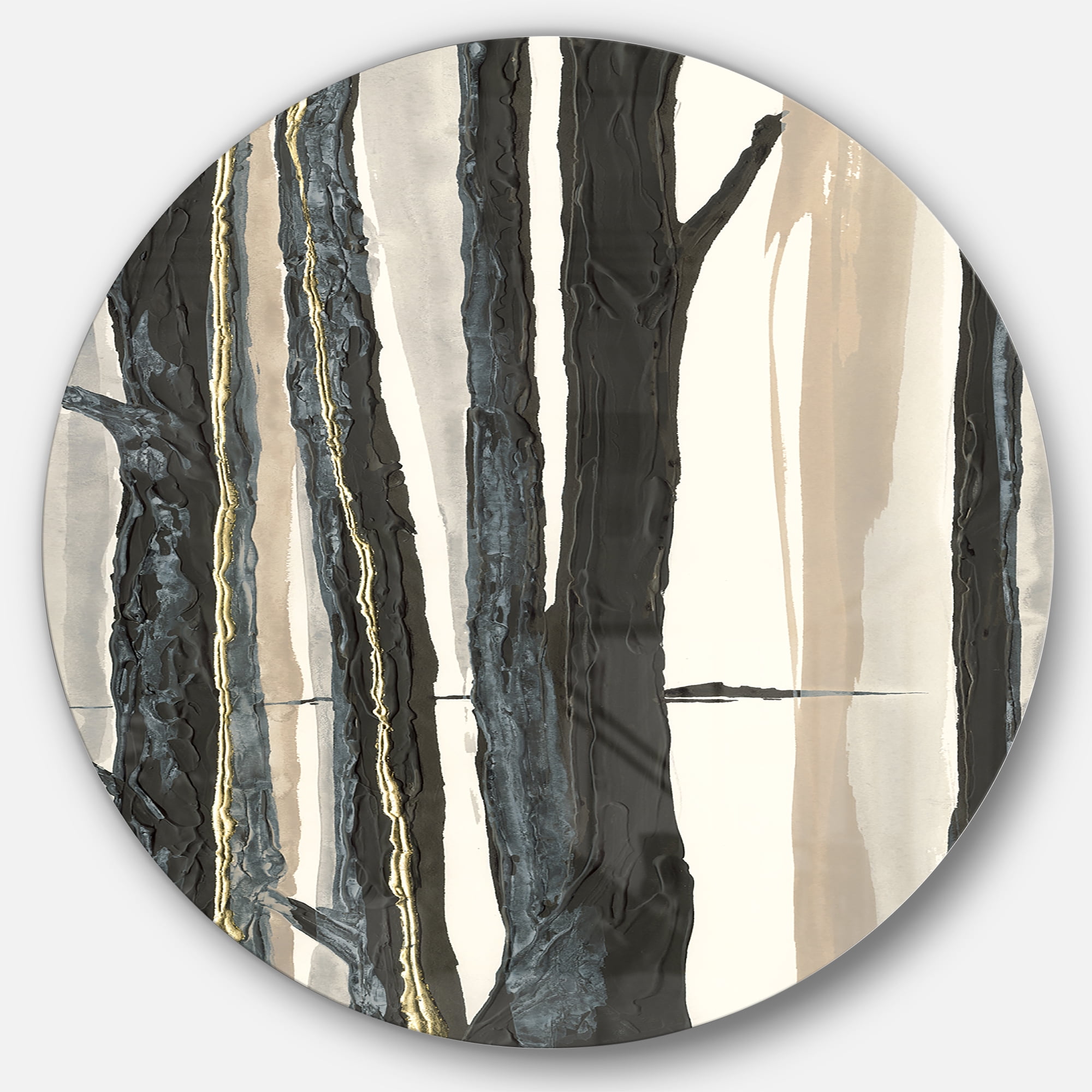 Click here for Designart forest Silhouette Ii Geometric Metal Cir... prices