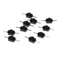 Kairuite 10x 1A 30V DC 250V Black Latching On Off Mini Torch Push ...