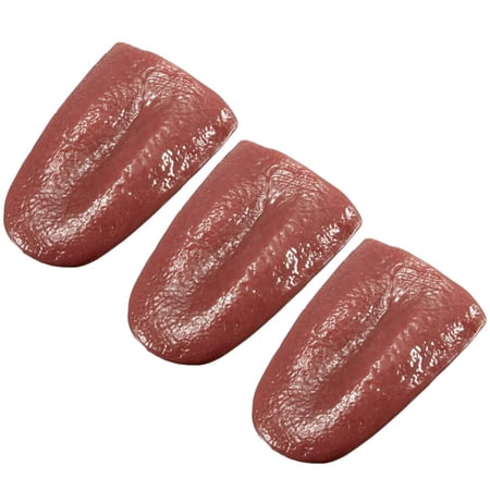 Ustyle 3PCS Simulated Tongues Realistic Fake Tongue Horrific Magical ...