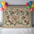 Beige Spring Floral Backdrop for Photography,Fabric Photo Background ...