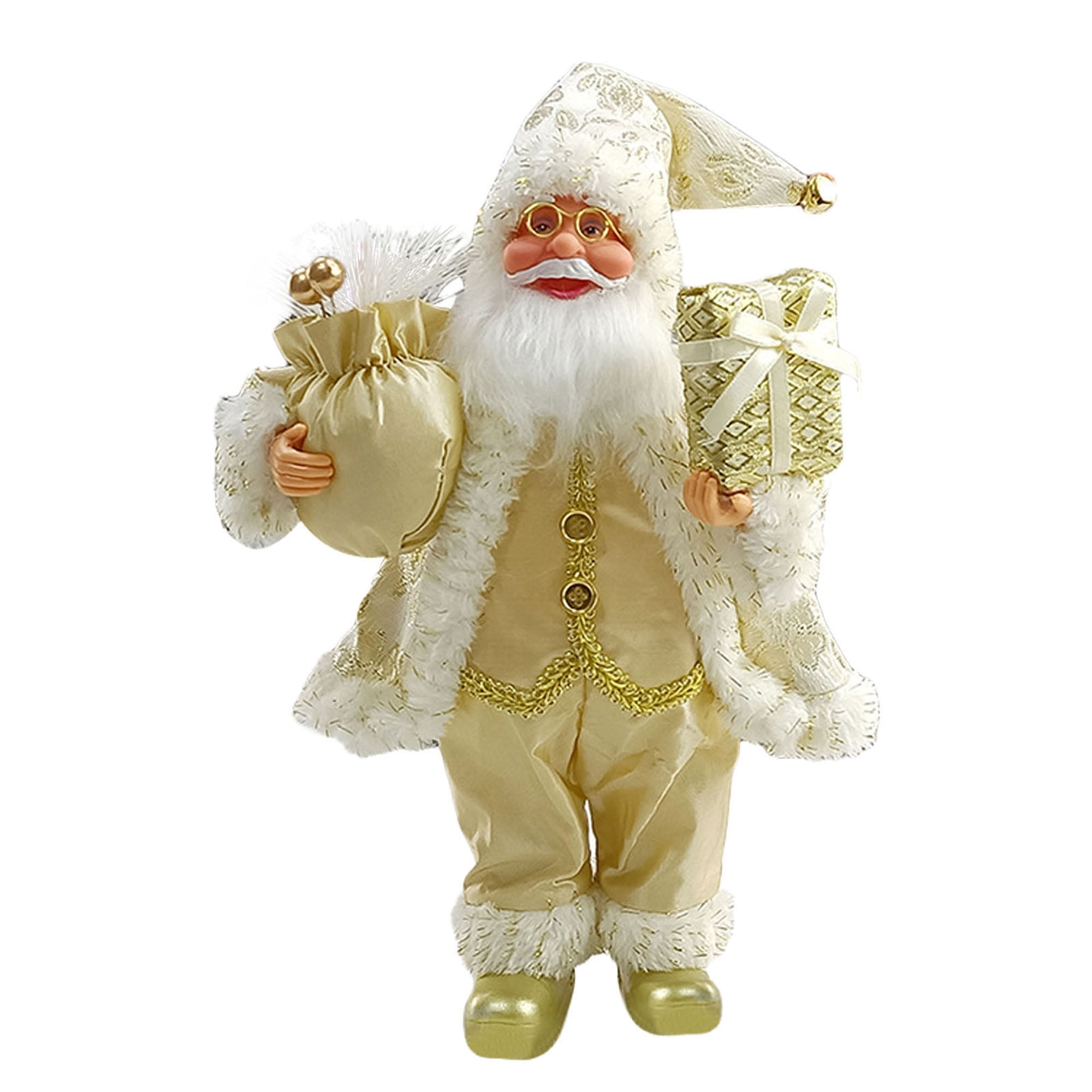 Lamuusaa Christmas Table Decorations Cute Santa Claus Ornaments for Winter Home Countertop ...