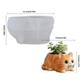 Cats Shape Small Flower Container Silicone Mold for Crafting Unique ...