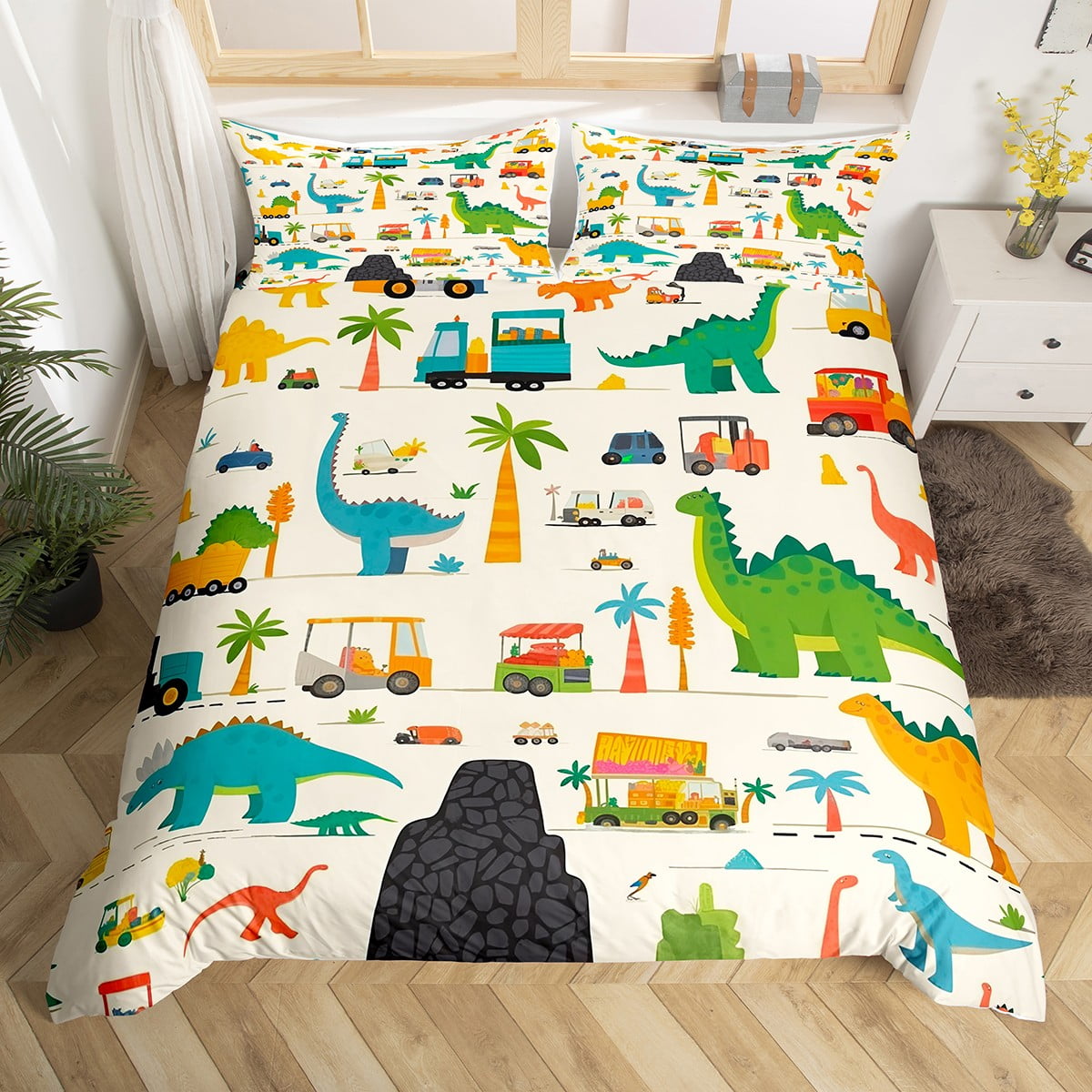 Click here for Yst Dinosaur Kids Bedding Set Queen Cute Dinosaur... prices