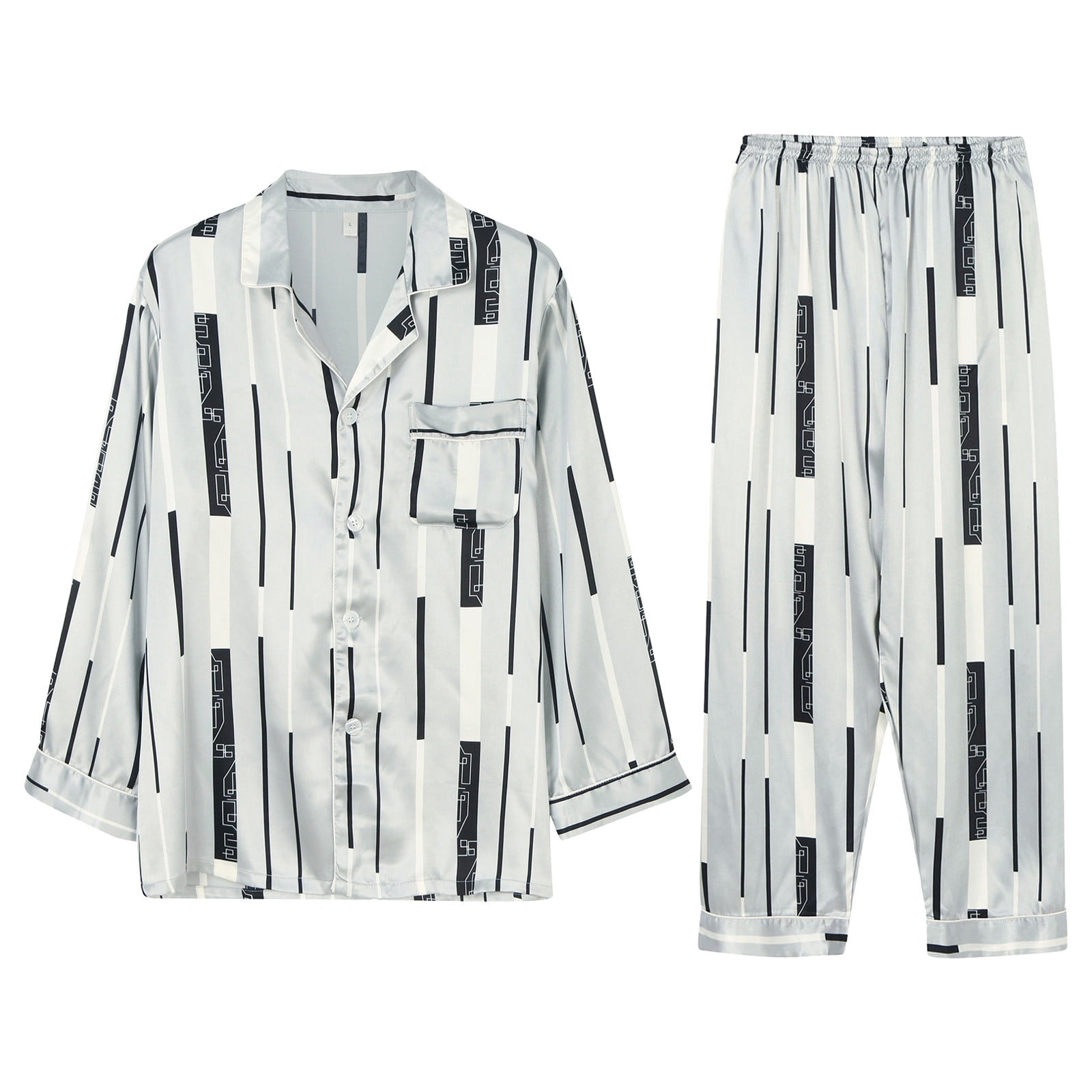 Click here for Ccpelsie Mens Pajamas Set Soft Pj Sets For Men Lon... prices