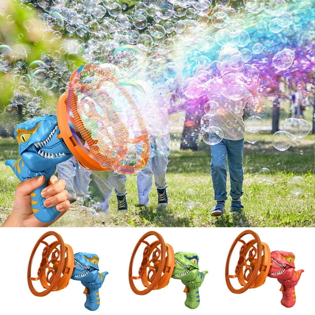 Meitianfacai Automatic Bubble Gun for Kids, Electric Dinosaur Bubble Machine, Portable Bubble ...