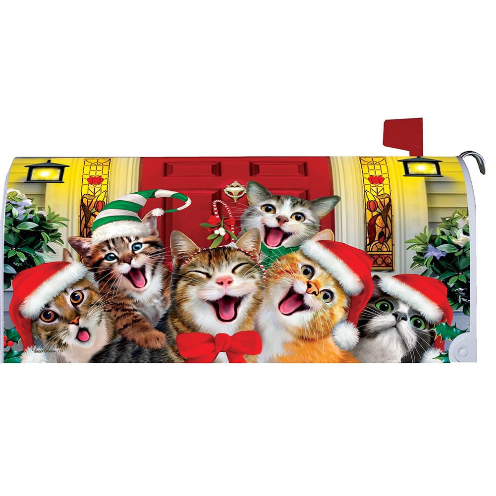 Custom Decor Mailbox Makeover - Christmas Cats - Walmart.com