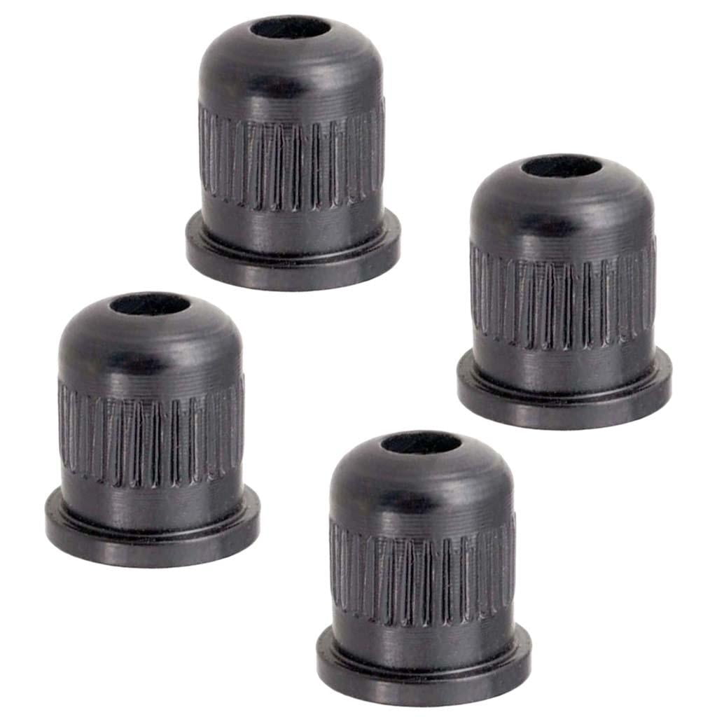 4x Black Electric Bass Guitar String Mounting Ferrules Bushing for Thru ...