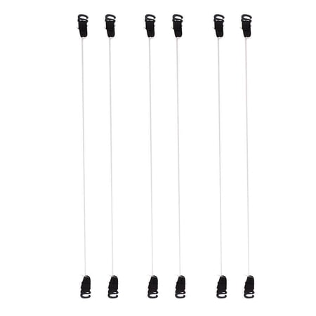 tredstone 3 Pairs Elastic Fish Line Nylon Wire w/ Hook for Hair ...