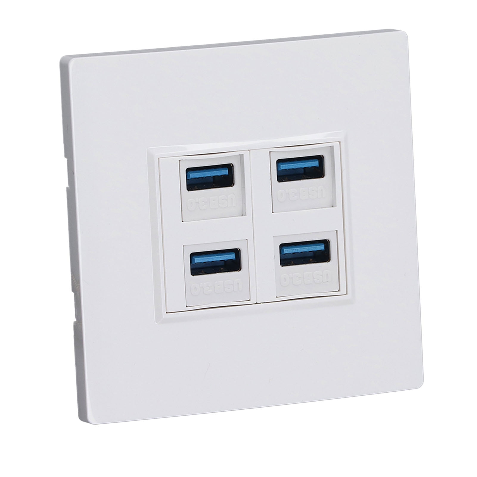 4 Port Outlet Wall Plate, Ethernet Wall Plate Faster Data Transmission ...