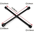 BIG RED Professional 16" Universal Heavy Duty 4-Way Cross Lug Wrench(11 ...