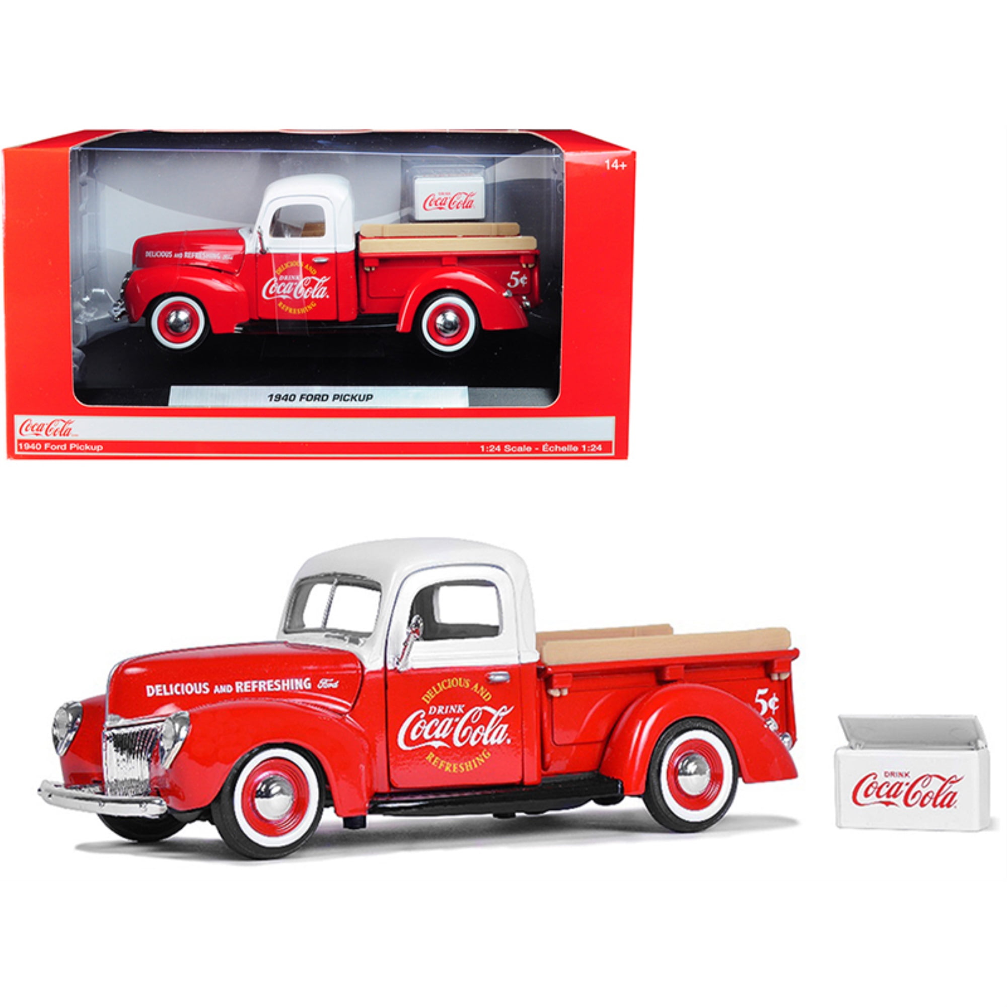 Camioneta Ford 1940 Coca-Cola Rojo y Blanco 1/24 Motorcity Classics ...