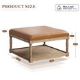 Huimo Large Square Ottoman Coffee Table For Living Room Upholstered