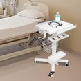 20.15*17.75*31.5-47.24in Modern Free Standing White Laptop Workstation ...