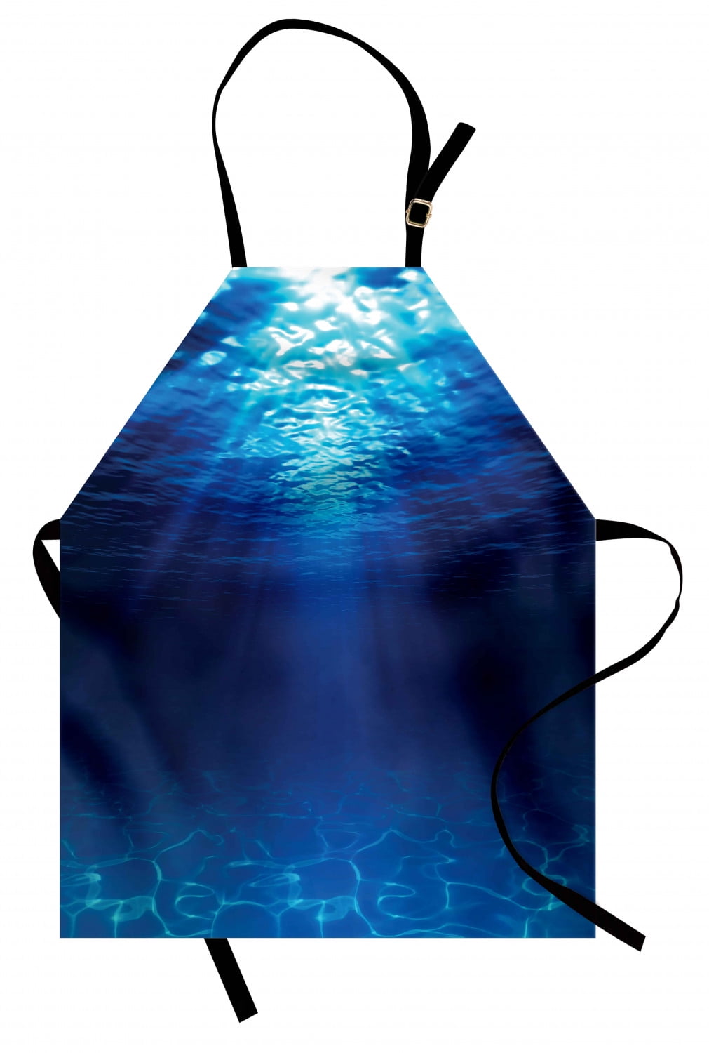 Ocean Apron Underwater View with Sandy Seabed Aquatic Scenes Sunbeams ...