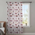 Cartoon Car Semi Sheer Curtains Drapes for Living Room, Bedroom, French ...