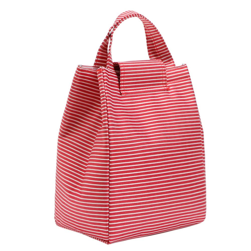 IPOW Reusable Lunch Bag Insulated Lunch Box Cute Canvas Fabric with ...