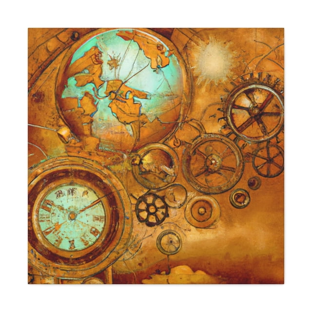 Steampunk Celestial Mapping - Canvas - Walmart.com