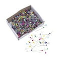 800Pcs Colorful Quilting Pins Pearls Head Dressmaking Pins Sewing ...