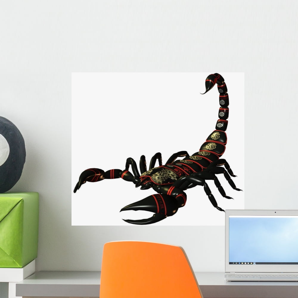 Scorpion Wall Mural Decal Sticker, Wallmonkeys Peel & Stick Vinyl ...