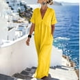 asdoklhq Long Sleeve Dress for Women Maxi Spring/Summer Casual Vacation ...