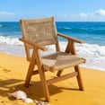 Heavy Duty Outdoor Dining Chair, Weather Resistant Side Chair for Deck ...
