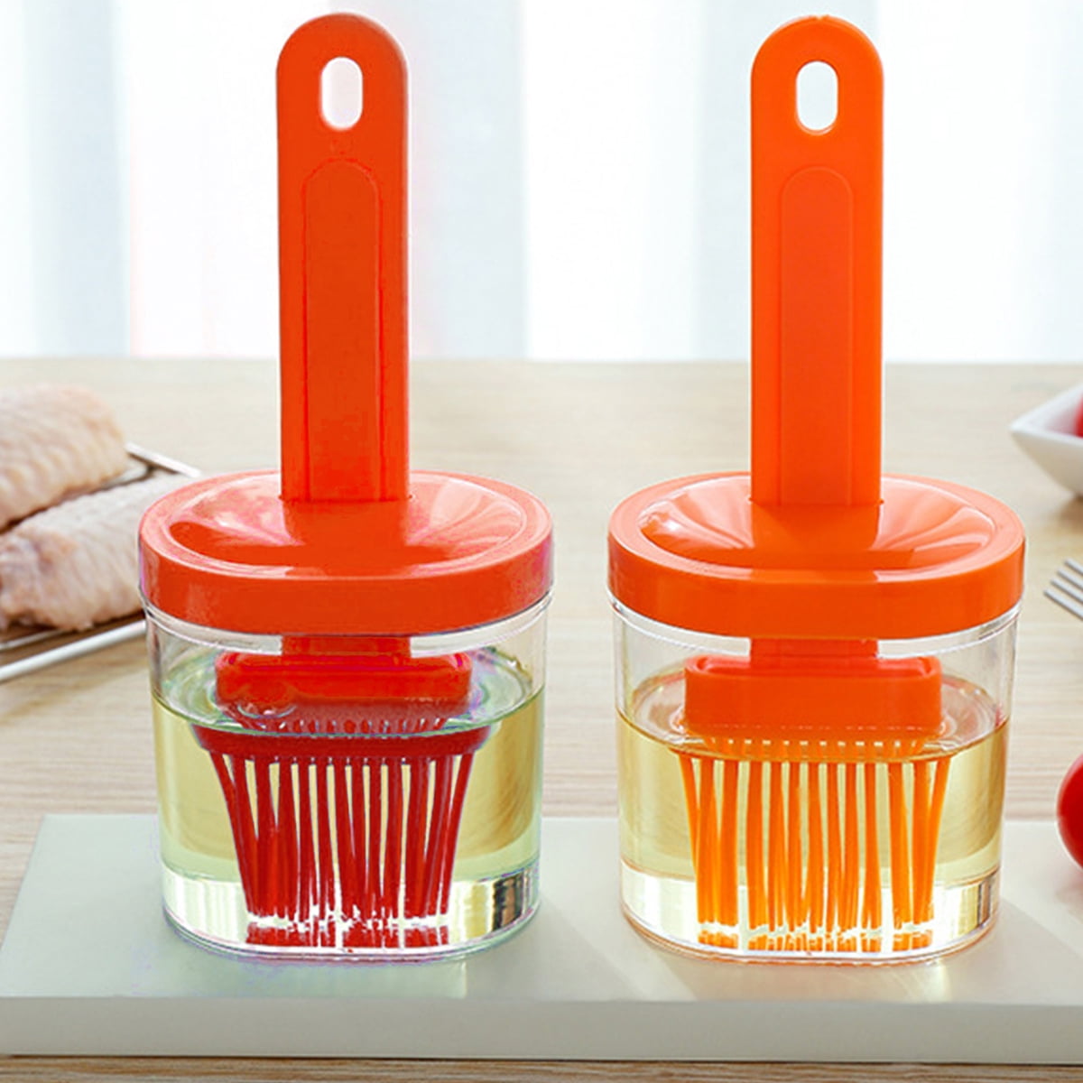 Vnanda Silicone Oil Brush Bottle -Dip&Squeeze Mode Oil Bottle and Brush ...