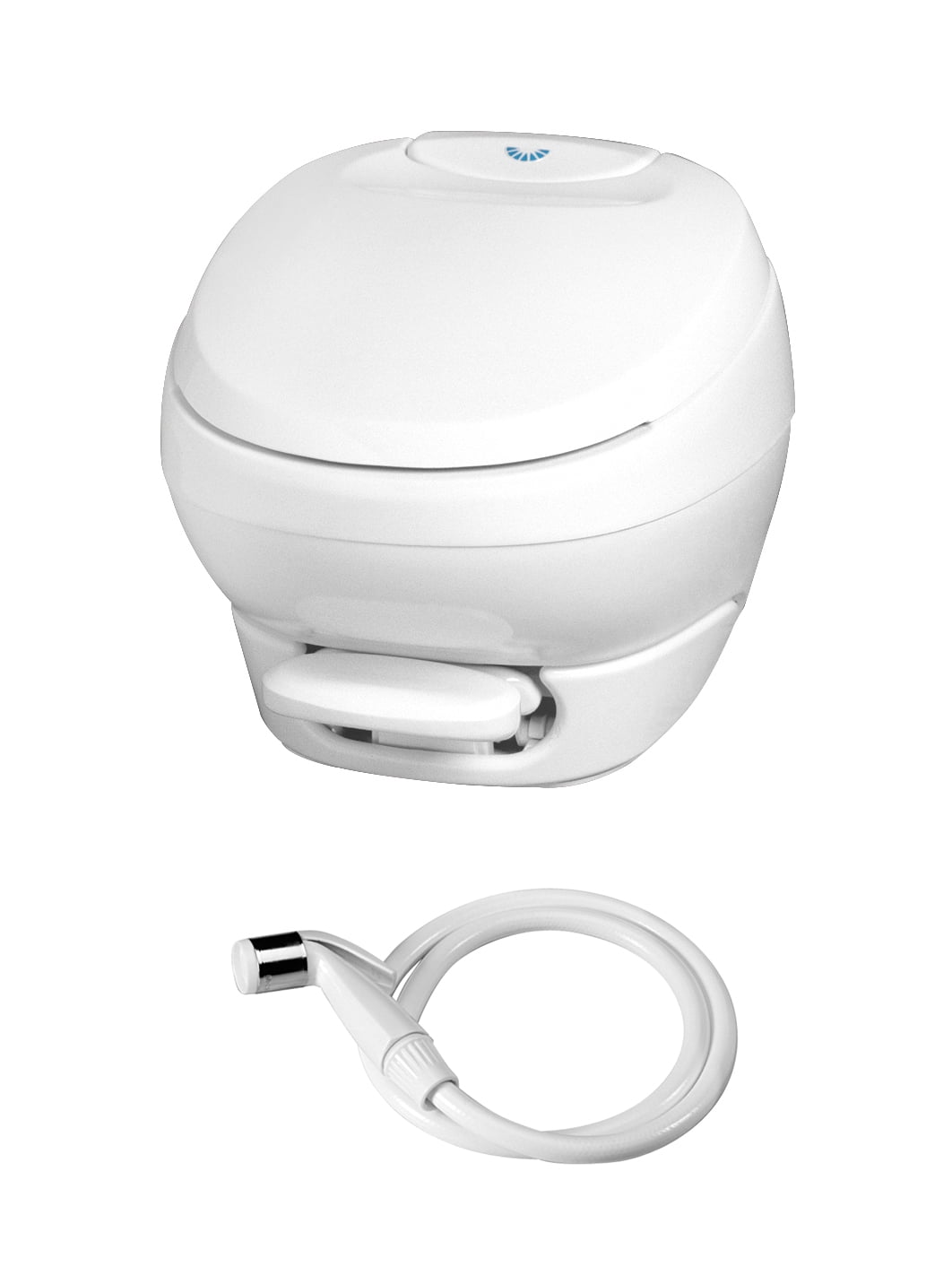 Aqua Magic Bravura RV Toilet with Hand Sprayer / Low Profile / White ...