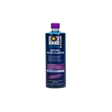 Pool Choice Clear and Sparkle Blue Pool Water Clarifier, 1-Quart, 4 ...