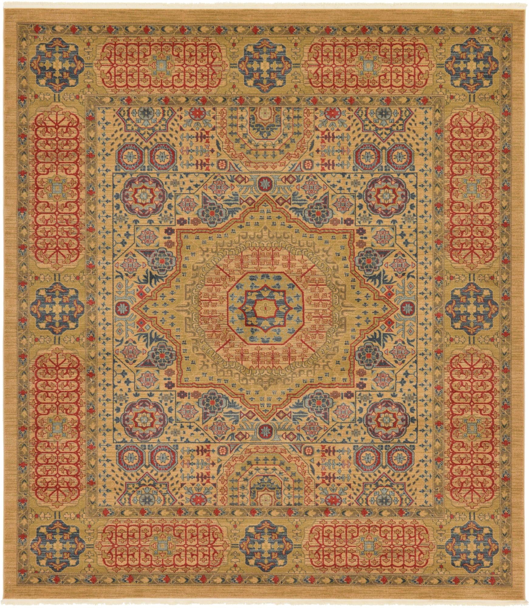 Rugs.com Amina Collection Rug – 10' x 11' 4 Beige Flatweave Rug Perfect ...