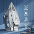 1700W Steam Iron for Clothes - 20s Fast Heat-up, 10.14oz Water Tank ...