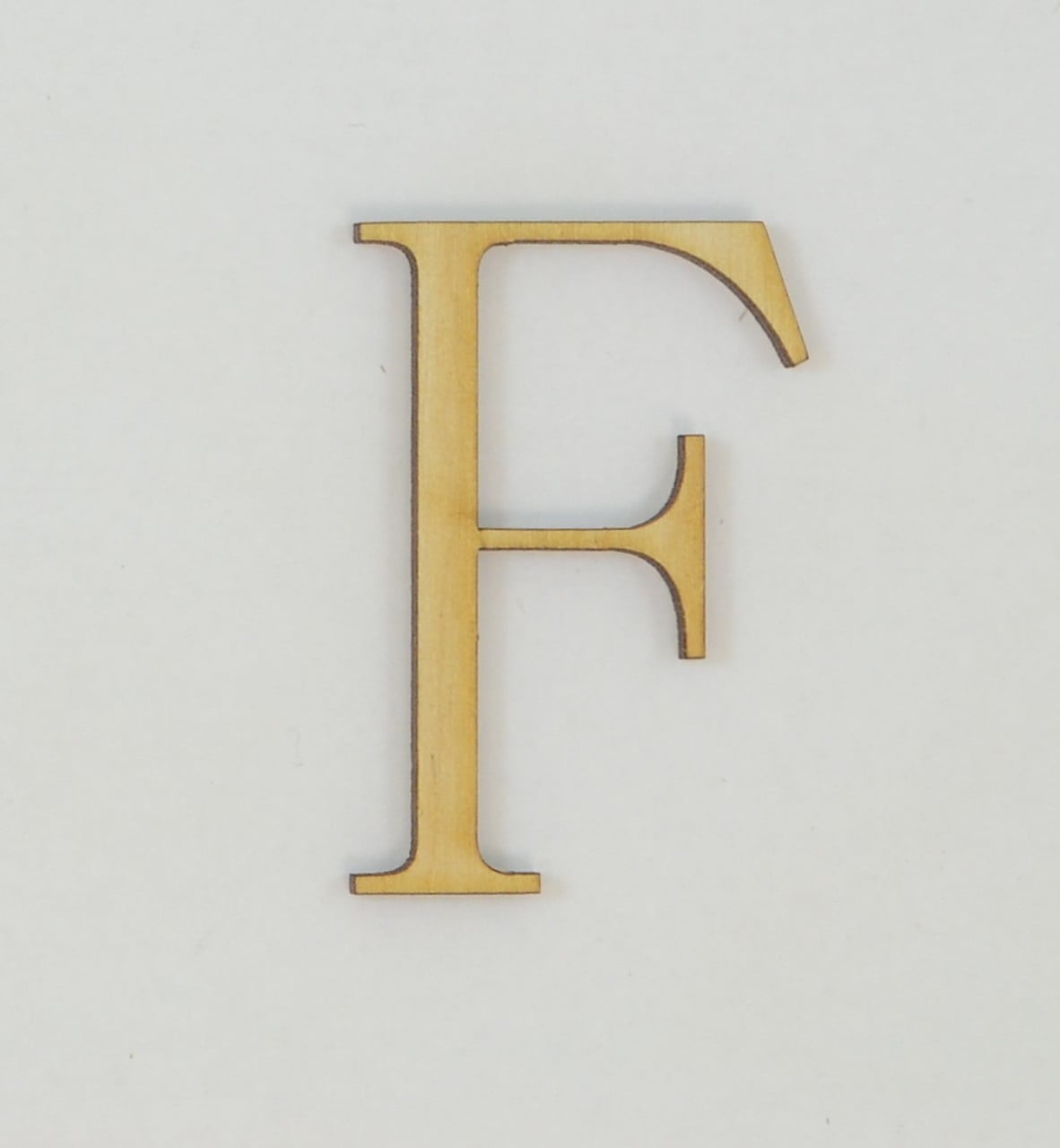 1 Pc, 10 Inch X 1/4 Inch Thick Fangsong Font Wood Letters F For ...