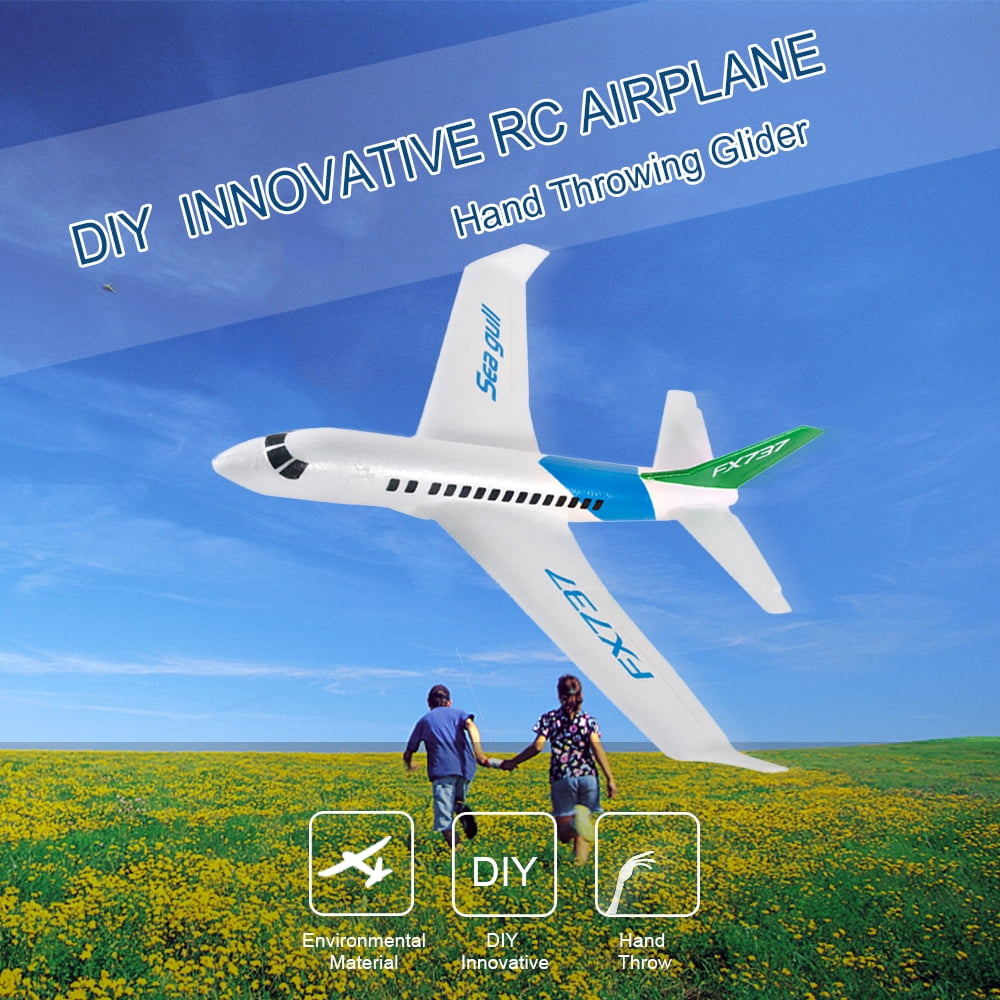 FX-737 480mm Wing-span Hand Throwing Glider Fixed Wing RC Racing ...