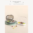 POYOGA Portable Tablet Container 6 Grids Spill Proof Covers Easy Carry ...