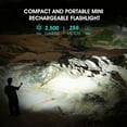 S10Pro Pocket LED Rechargeable Flashlights, Bright Flashlight 2500 High ...