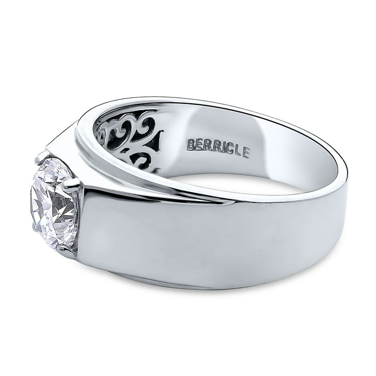 Rhodium Ring For Men